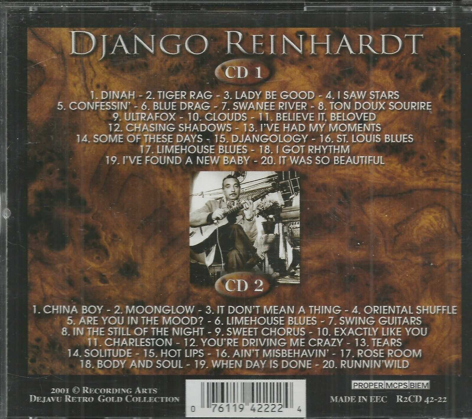 DJANGO REINHARDT - DEJAVU RETRO GOLD COLLECTION - 2 CD SET - CD - LIKE ...