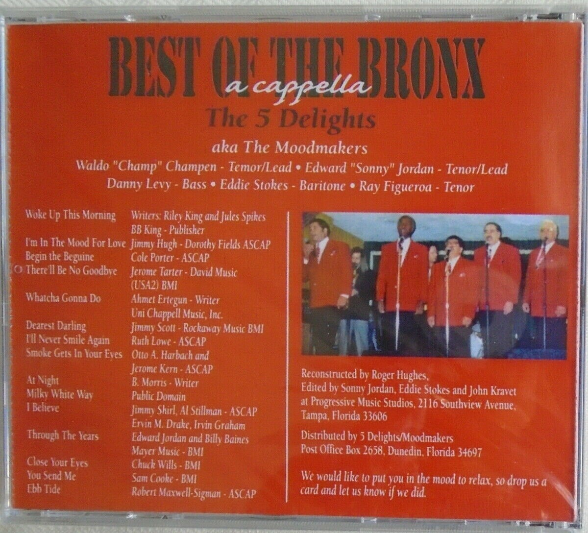THE 5 DELIGHTS - CD - Best Of The Bronx - A Acappella - BRAND NEW - CD ...