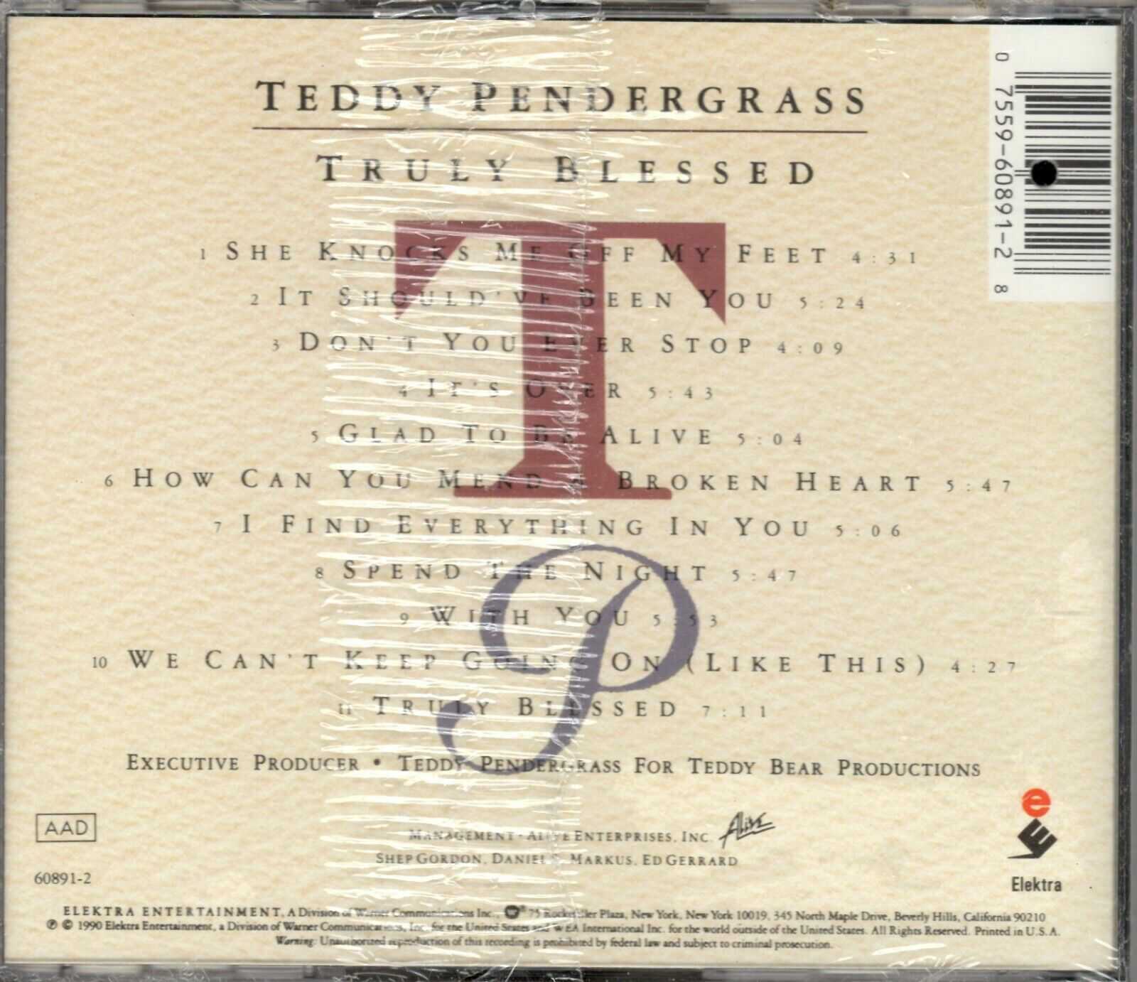 Teddy Pendergrass - Truly Blessed - CD - Brand New - CD Greeting, LLC